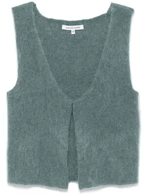 AISLING CAMPS Brushed Vest - Blue