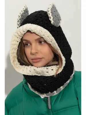 Marni Pop Up-ears Wool Balaclava