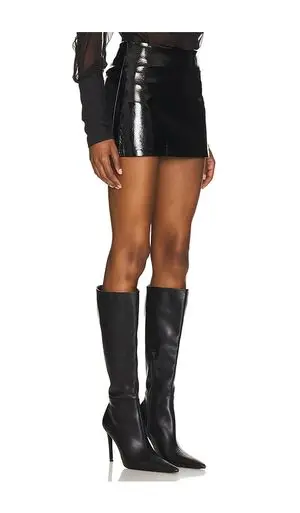 Steve Madden Aviva Faux Leather Mini Skirt