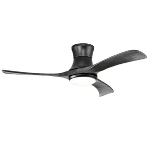 GOUUN 52 Inch Flush Mount Ceiling Fan With Led