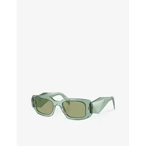 Prada Rectangle-frame Acetate Sunglasses