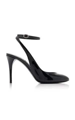Alaïa Patent Leather Slingback Pumps - Black