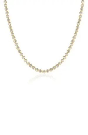 VALANI ATELIER Diamond Bezel Eternity Necklace - 14k Yellow Gold