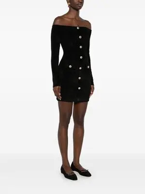 SELF-PORTRAIT Chenille Knit Mini Dress