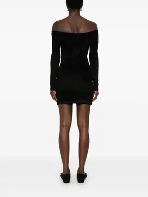 SELF-PORTRAIT Chenille Knit Mini Dress