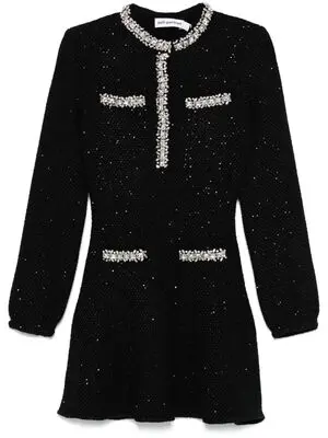 SELF-PORTRAIT Sequin Knit Mini Dress