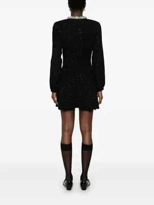 SELF-PORTRAIT Sequin Knit Mini Dress