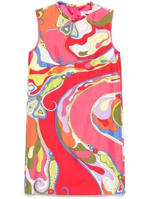 Emilio Pucci Orchidee-print Mini Dress - Pink