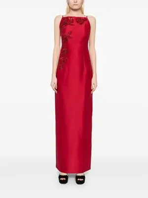 Sachin & Babi Embellished Pryce Gown - Red