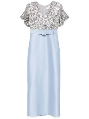 Sachin & Babi Marlene Gown - Blue