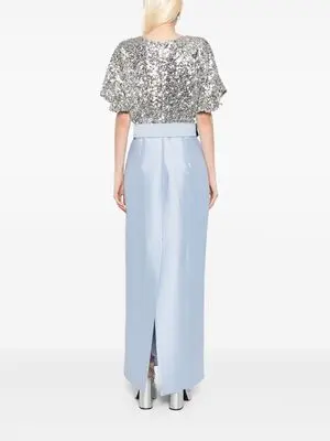 Sachin & Babi Marlene Gown - Blue