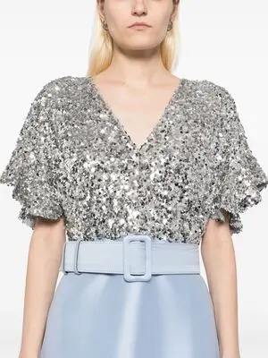 Sachin & Babi Marlene Gown - Blue