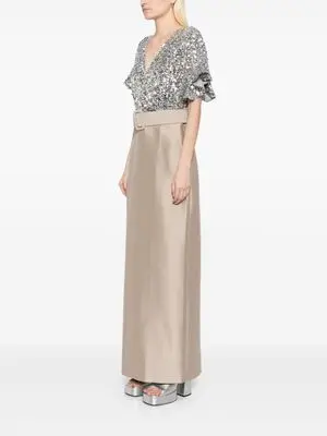 Sachin & Babi Marlene Gown - Neutrals