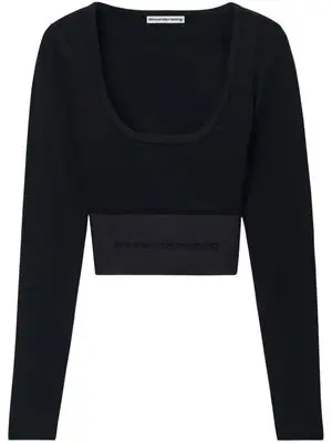 Alexander Wang Scoop-neck Top - Black
