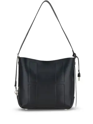 Hogan Leather Shoulder Bag - Black