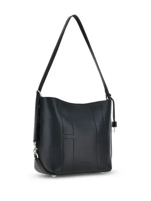 Hogan Leather Shoulder Bag - Black