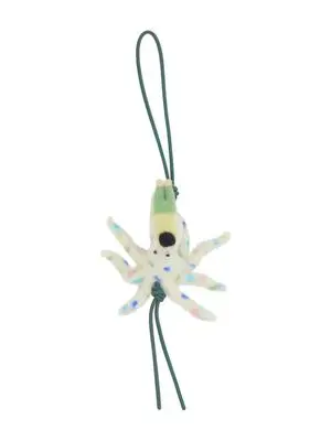 Loewe Octopus Felt Charm - White