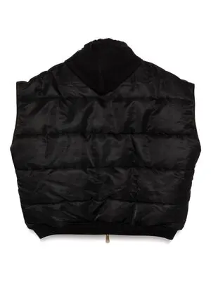 Vetements Hooded Logo Puffer Vest