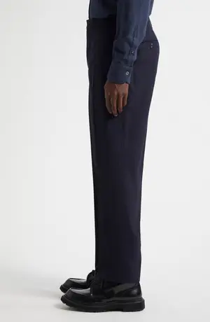 Thom Sweeney Fresco Tailored Wool Trousers