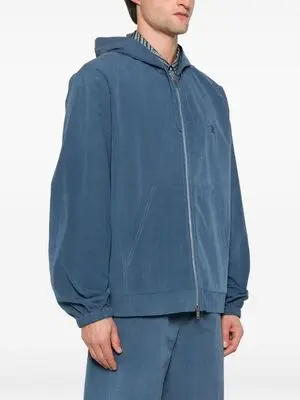 Givenchy 4g-motif Cotton Hoodie - Blue