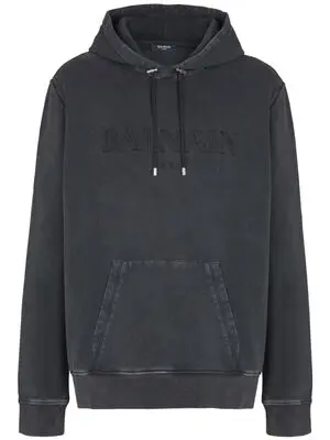 Balmain Logo-embroidered Hoodie