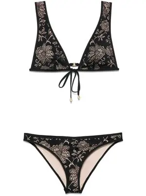 Zimmermann Tallow Lace Bikini - Black
