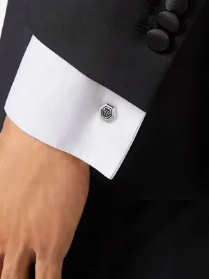 Philipp Plein Hexagon-pp Cufflinks - Silver