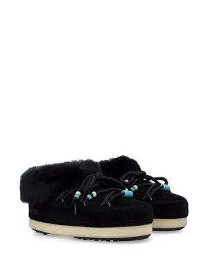 Moon Boot Bead-embellished Suede Mules