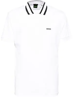 BOSS Logo Patch Short-sleeves Polo Shirt