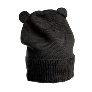 NIRVANNA DESIGNS Bear Cub Ears Beanie - Black