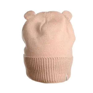 NIRVANNA DESIGNS Bear Cub Ears Beanie - Pink Quartz