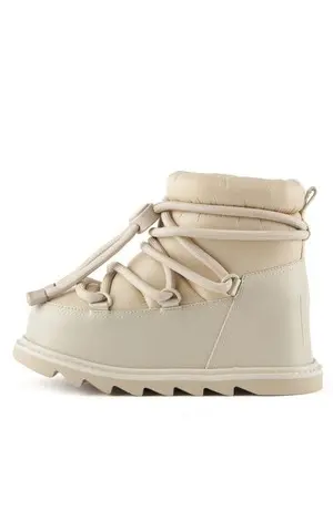 United Nude Zembla Artic Platform Boots - Chalk