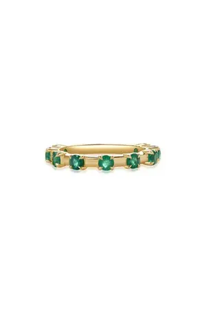 VALANI ATELIER 14k Gold Emerald Band Ring