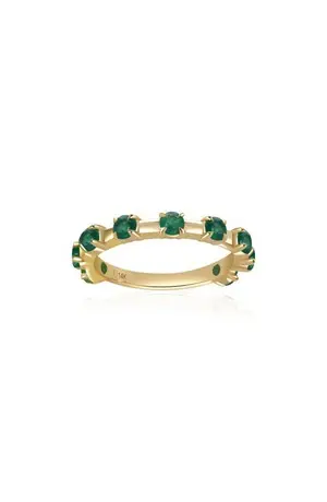 VALANI ATELIER 14k Gold Emerald Band Ring