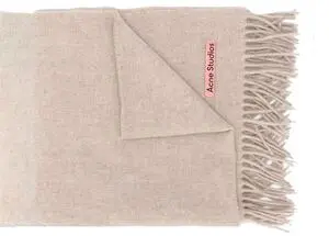 Acne Studios Canada New Fringed Scarf - Oatmeal Melange