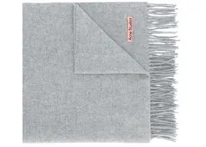Acne Studios Canada New Fringed Scarf - Light Grey