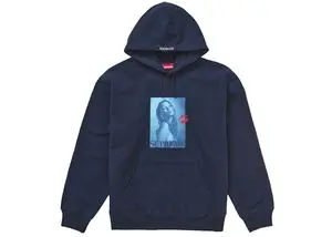 Supreme Kate Moss Hooded Sweatshirt - Navy Blue
