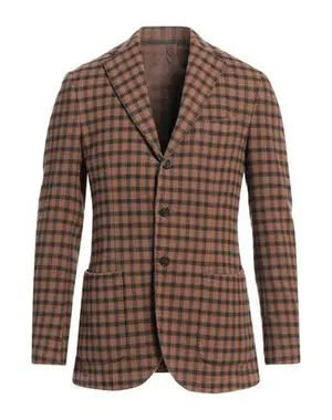 SANTANIELLO Single-breasted Checked Blazer