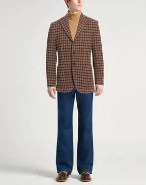 SANTANIELLO Single-breasted Checked Blazer