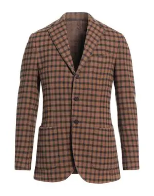 SANTANIELLO Single-breasted Checked Blazer