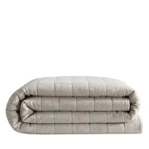 Calvin Klein Melange Flannel Quilt, Queen - Natural