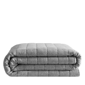 Calvin Klein Melange Flannel Quilt, Queen Silver Grey