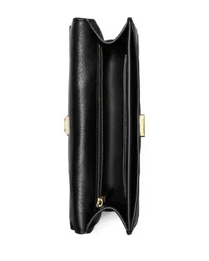 Tory Burch Small Fleming Leather Shoulder Bag - Black
