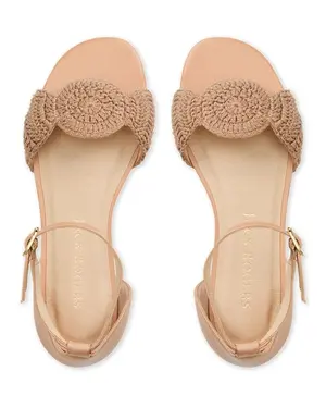 Jack Rogers Laurin Ankle Strap Flats - Toast/toast Nap