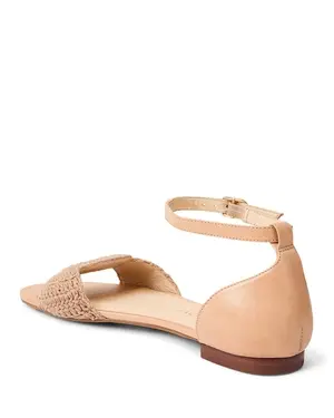 Jack Rogers Laurin Ankle Strap Flats - Toast/toast Nap