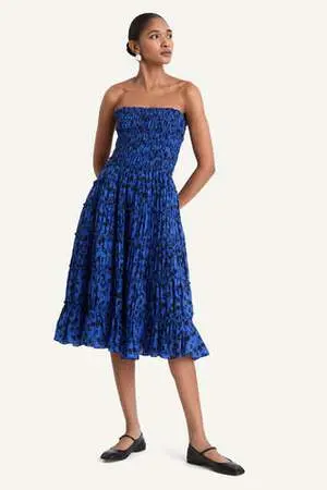 Merlette Galet Strapless Midi Dress