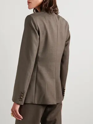 NILI LOTAN Nelson Wool-twill Jacket - Neutrals