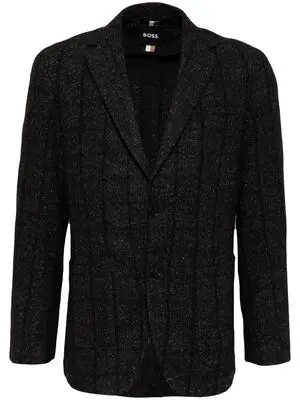 BOSS Striped Single-breasted Blazer