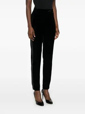 NISSA High-waisted Velvet Trousers