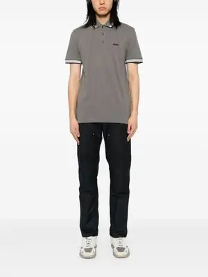 BOSS Logo Embroidery Short-sleeves Polo Shirt